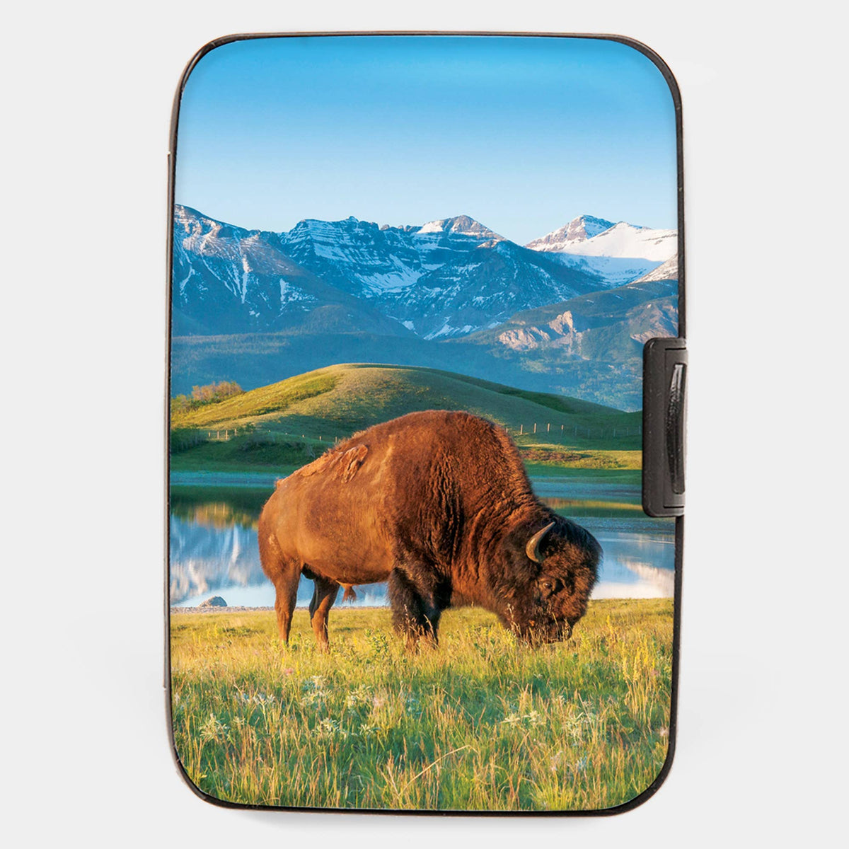 North American Buffalo Armored Wallet – Waterwheel Gifts and Books